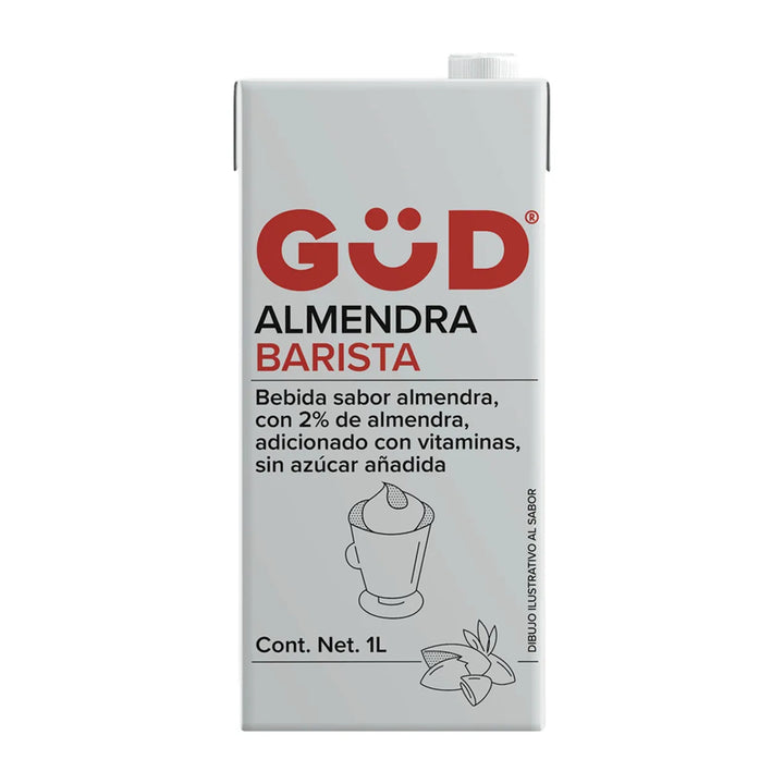 Leche Almendra Barista 1 litro - Caja 12 pz GUD – Abasto Vegano Mayoreo